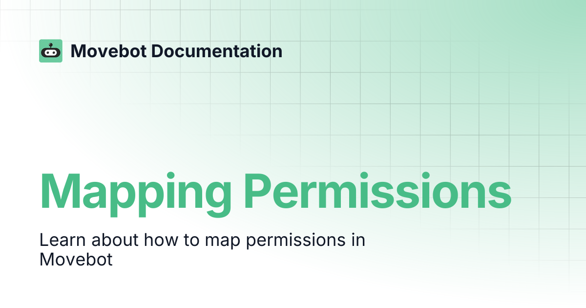Mapping Permissions | Movebot Documentation